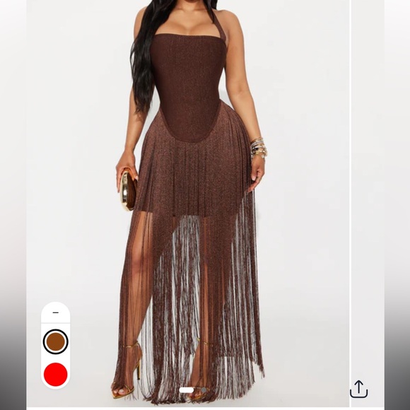 Fashion Nova | Dresses | Host Pick Bossy Tiara Glitter Bandage Maxi ...